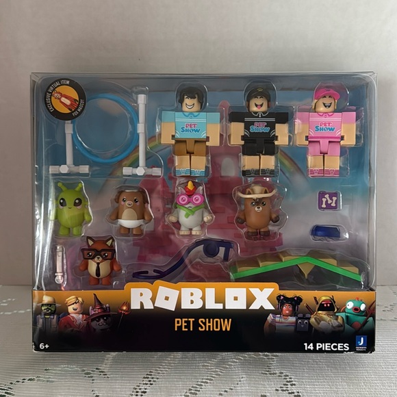roblox | Toys | Roblox Pet Show Set 3 Figures 5 Pets With Fox Mascot ...